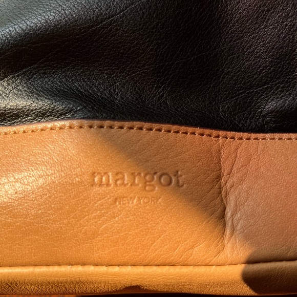 margot | Bags | Margot Black And Tan Shoulder Bag | Poshmark